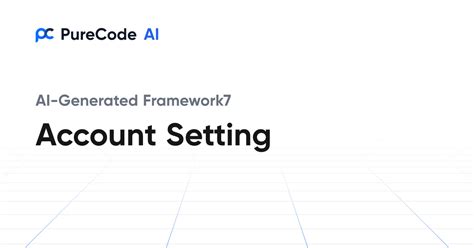 craft amazing account settings in framework7 with ai prompts