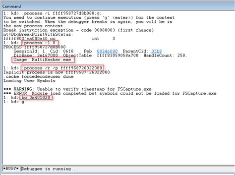 Setting User Mode Break Points From Kd Aka Process I Vs Process R