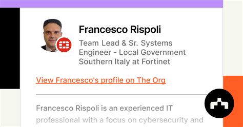 Francesco Rispoli Team Lead And Sr Systems Engineer Local Government Southern Italy At