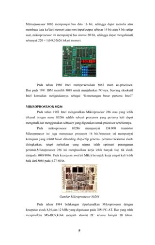 Sejarah Dan Pengertian Mikroprosesor Docx