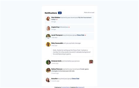 Frontend Mentor Notifications Page Using Tailwind Css Coding Challenge Solution