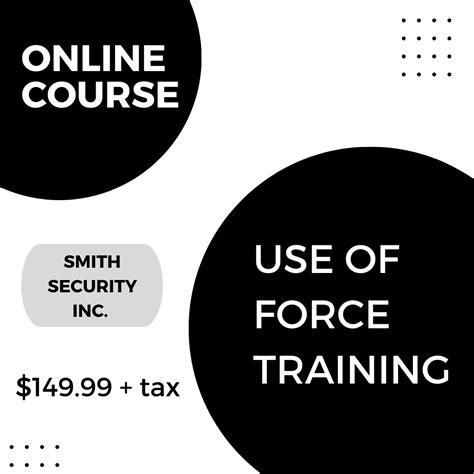 Use Of Force Training Certification Smith Security Ontario