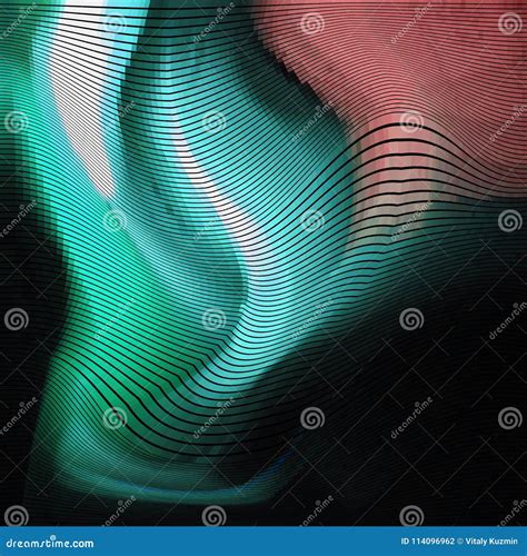 Glitch Abstract Background Stock Vector Illustration Of Gradient