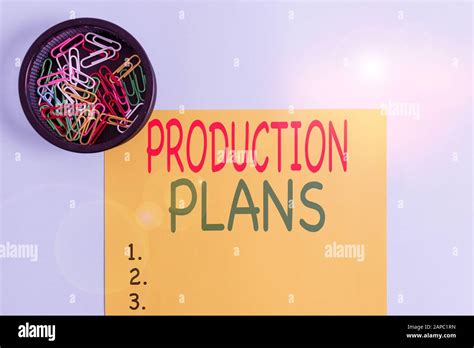 Handwriting Text Writing Production Plans Conceptual Photo Deciding