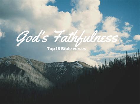 Gods Faithfulness Top 18 Bible Verses Everyday Servant