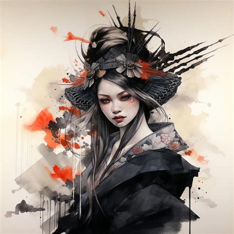 Premium Ai Image Creative Sumie Painting