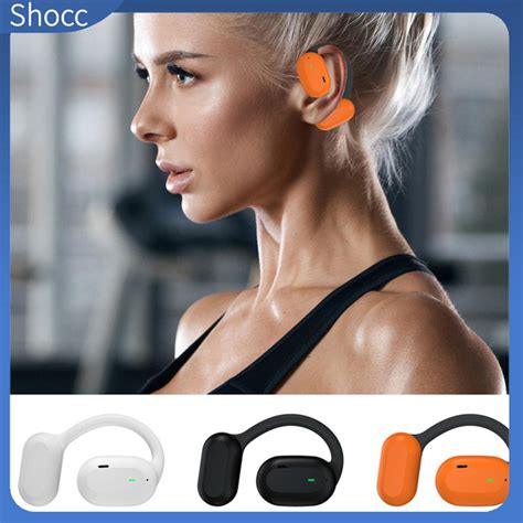 Hot Ows หูฟังไร้สายบลูทูธ 50 หูฟัง Air Conduction หูฟังกีฬาชุดหูฟังตัดเสียงรบกวน Shopee