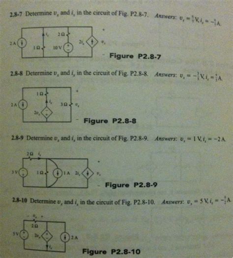 solved determine v x and i x in the circuit of fig