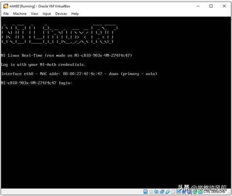 在虚拟机上安装ni Linux Rt System，作为labview主机 哔哩哔哩