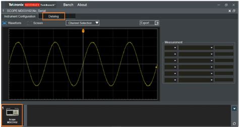 Measurement Data Logging With TekBench Oscilloscope Control Software Tektronix
