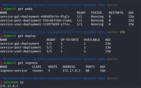 microservices using thrift rpc golang and nodejs and graphql