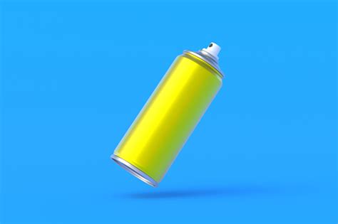 스프레이 페인트의 금속 캔을 날리고 있습니다 헤어 스프레이 또는 래커 소독제 분무기 개조 장비 에어로졸 용기의 가스 거리 예술을위한 도구 3d 일러스트 레이 션 0명에 대한