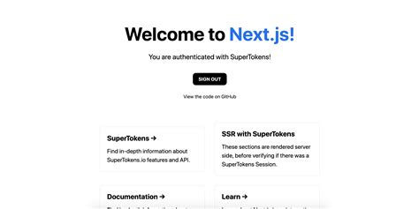 Github Kant01nesupertokens Nextjs Demo