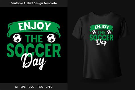 Soccer Day T Shirt Design Template Graphic By Legoonpixel Creative Fabrica