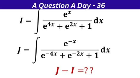 A Question A Day Integration Jee Main Jee Advanced MT Maths Tips Tricks YouTube