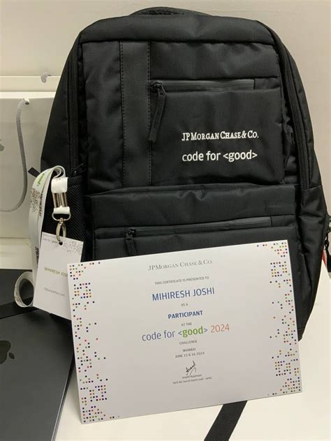 Mihiresh Joshi On Linkedin Jpmc Codeforgood Hackathon Innovation