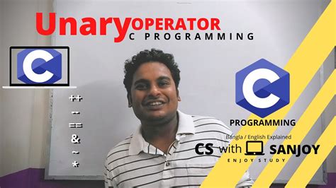 6 1 unary operators in c programming youtube