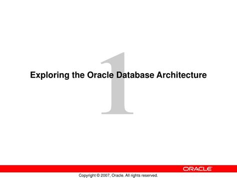 Ppt Exploring The Oracle Database Architecture Powerpoint