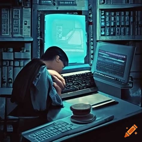 Old School Programmer On Craiyon