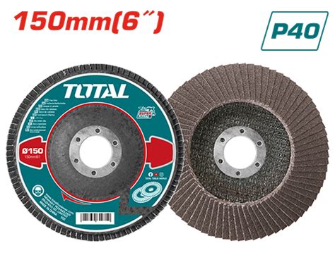 حجر جلخ حف موج P40 معدن 6 انش Total متجر شركة حوارة