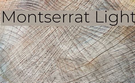 Montserrat Light Font FFonts Net