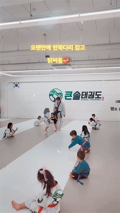 큰솔 태권도 🥋 오늘은 12월 15일 승품 심사를 앞둔 우리 친구들의 마지막 연습이 있었습니다 그동안 주말에도 쉬지 못하고