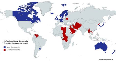 World Map Showing Democratic Countries At Jay Hunter Blog