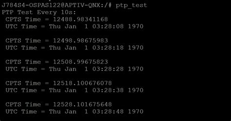 Tda4vh Q1 Qnx Remote Corea72 Ptptest Results Processors Forum Processors Ti E2e