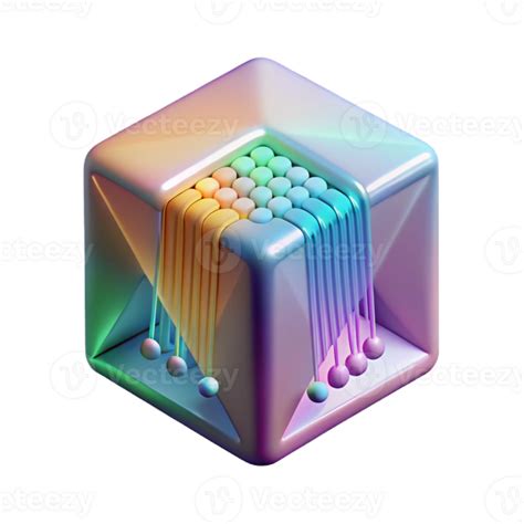 Magnificent Minimalist A Single Levitating Holographic Data Cube Emitting Streams Of Binary