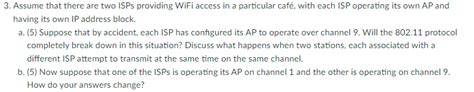 Solved Assume That There Are Two ISPs Providing WiFi Chegg Com