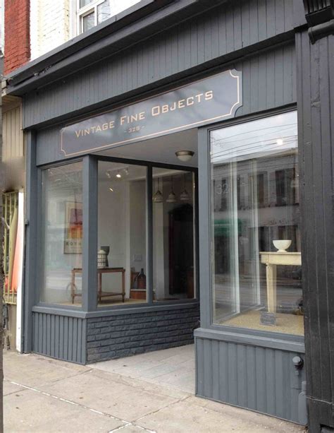 The Storefront Of An Antique Fine Objects Shop
