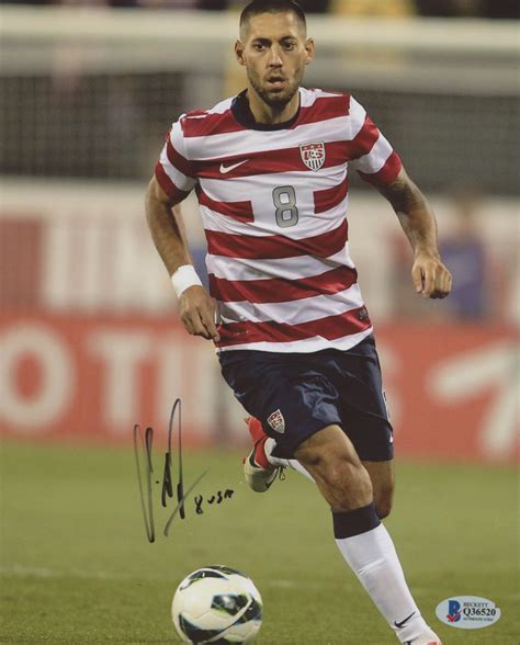 Clint Dempsey Signed Team Usa 8x10 Photo Beckett Coa Pristine Auction
