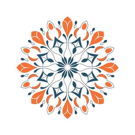 A Symmetrical Ornate Design That Resembles A Mandala Premium Ai Generated Vector