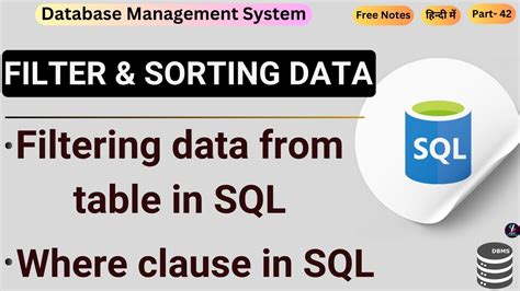 42 Filter Query In Sql Where Clause In Sql Where Clause In Mysql Where Clause In Dbms