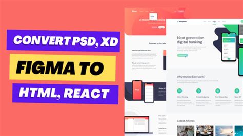 Convert Your Figma Xd Psd Files Design To React By Tamidev24 Fiverr
