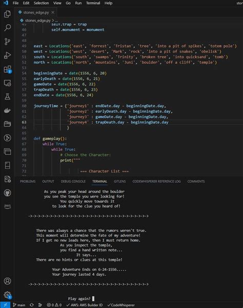 Zena Creps On Linkedin I Added A New Library To My Python Game I Added Date From The Datetime