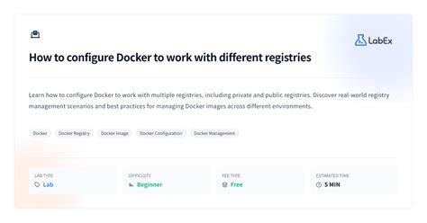 How To Configure Docker To Work With Different Registries Labex