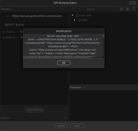 Trouble Defining Api Schema Within Api Components Bugs Wappler Community