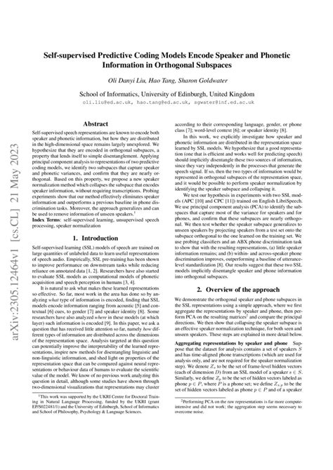 Self Supervised Predictive Coding Models Encode Speaker And Phonetic