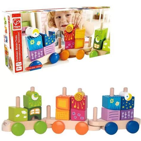Tren De Bloques De Madera Fantasía De Juguete Hape Las Mellizas