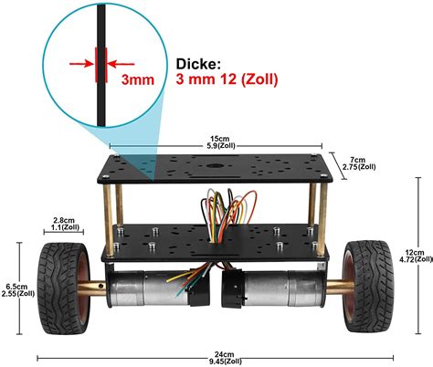 Town Sister Diy Self Balancing Robot Car Kit Aluminium Alloy Max Load 2kg 2 Motors Dc Carbon