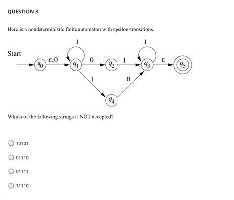 Solved Question 3 Here Is A Nondeterministic Finite