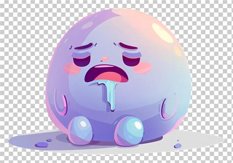 Crying Emote Sad Blob Character Crying Png Clipart Blob Cartoon