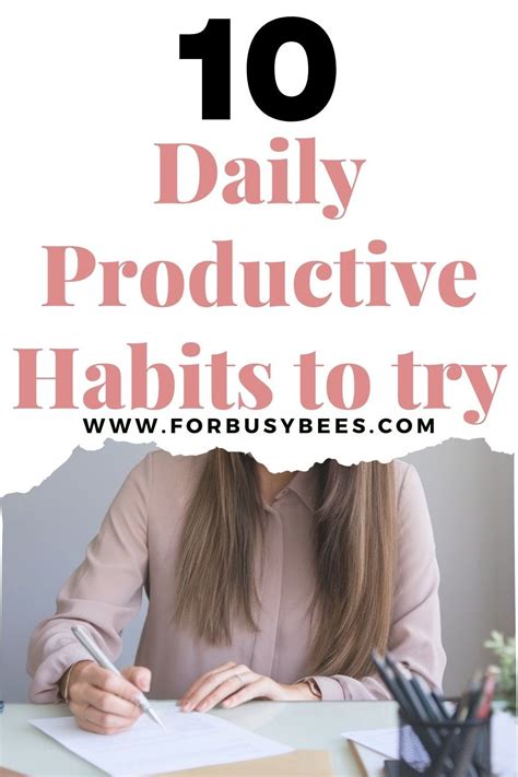 Productive Things To Do To Improve Your Life Productive Habits Work