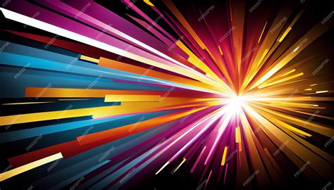 Premium Ai Image Generative Ai Chromatic Burst Dynamic Abstract Background With Vibrant Colors