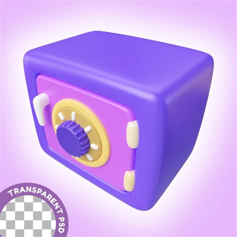 Icono De Ilustración 3d De Mini Bóveda Archivo Psd Premium