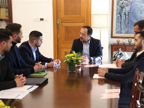 Ο Πρόεδρος της Δημοκρατίας δέχθηκε τον Πρόεδρο και τα Μέλη του Συμβουλίου Νεολαίας Κύπρου Gov Cy