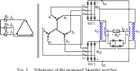 Figure 1 From A Simple 24 Pulse Rectifier Combing Isolated Y Type Transformer And Current