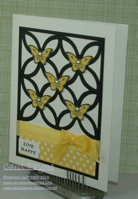 Stampin Up Papillon Potpourri Lattice Spring Card