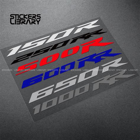 Motorcycle Car High Quality Honda 150 250 500 600 650 1000 Rr Stickers